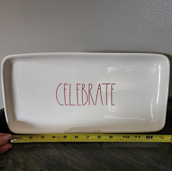 Rae Dunn | Dining | Rae Dunn Ceramic Celebrate Tray Platter | Poshmark